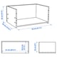 BESTÅ drawer frame, white, 235/8x97/8x153/4" - IKEA