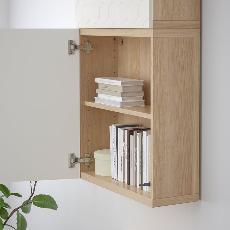 BESTÅ frame, white stained oak effect, 235/8x77/8x251/4" - IKEA