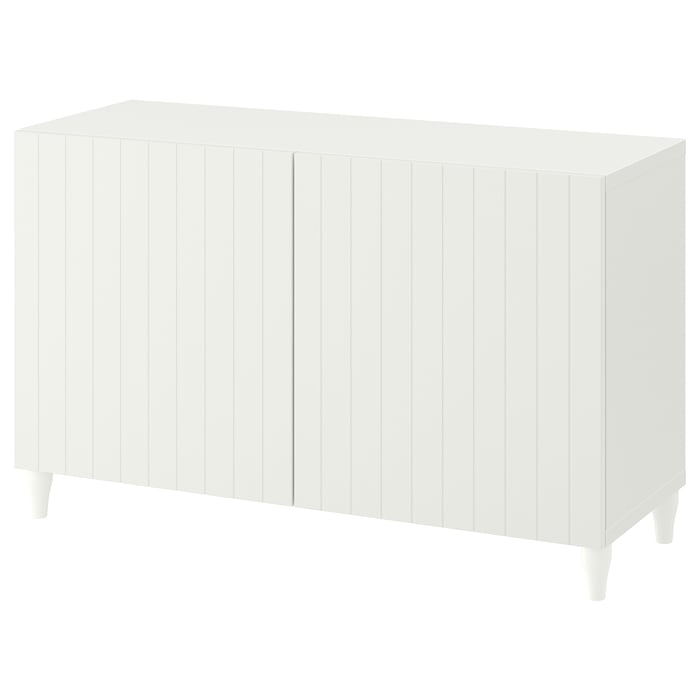 BESTÅ storage combination with doors, white/Sutterviken/Kabbarp white ...