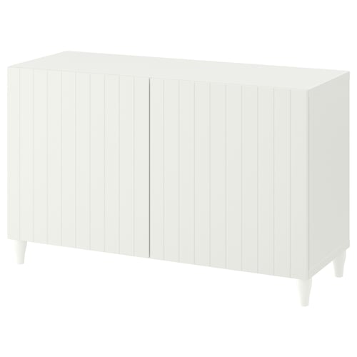 BESTÅ storage combination with doors, white/Sutterviken/Kabbarp white ...