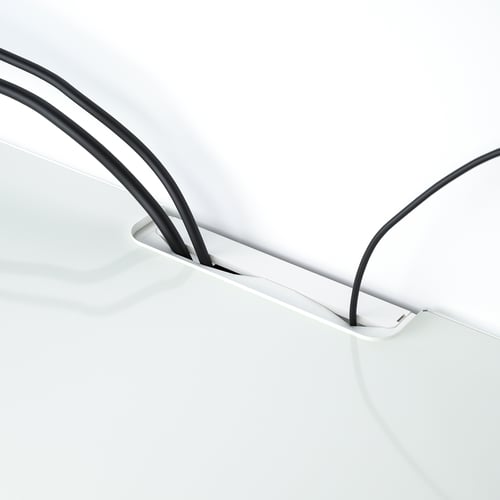 BESTÅ top panel for TV, glass white/light green, 707/8x153/4" - IKEA