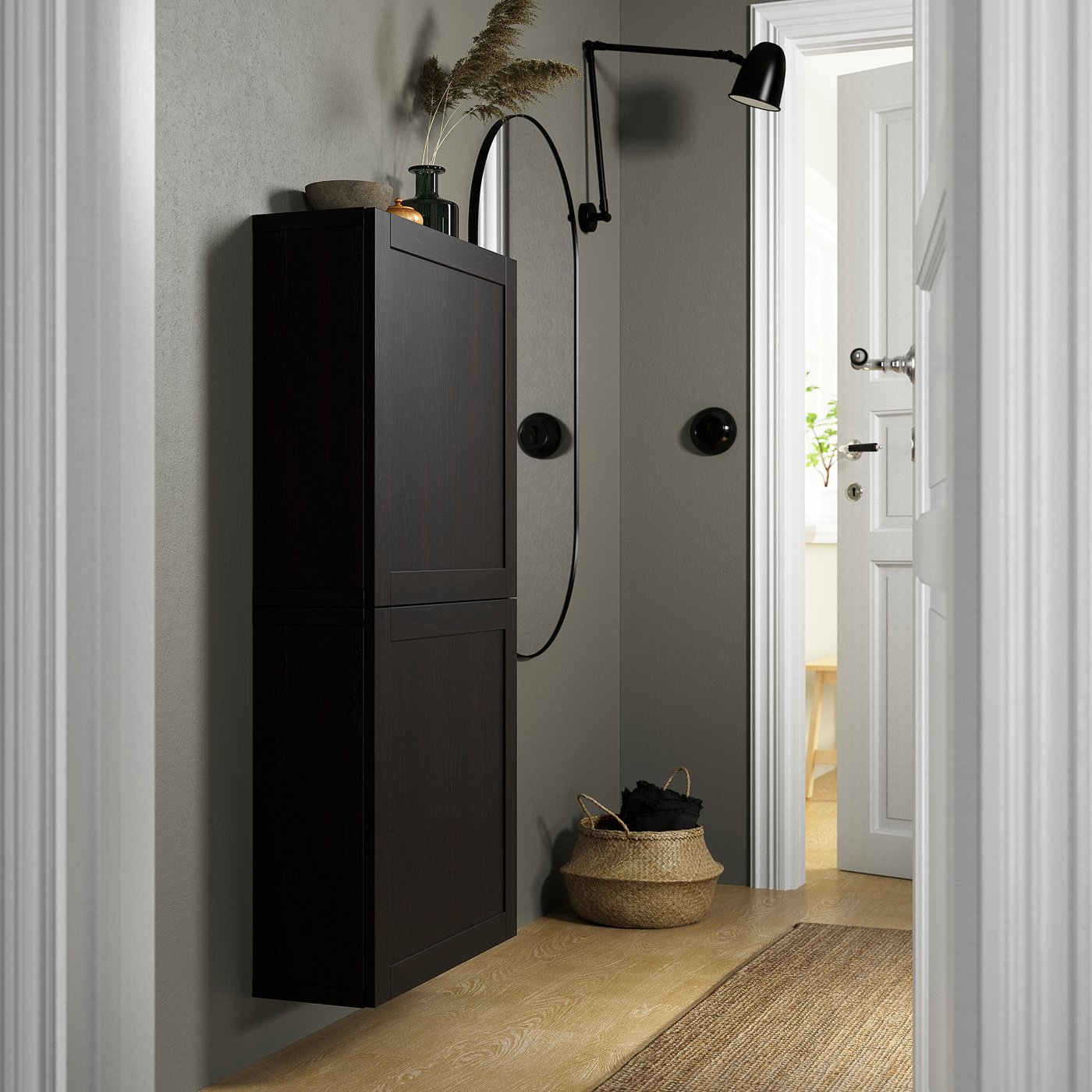 Ikea black wall cabinet store