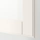 BESTÅ wall-mounted cabinet combination, white/Sindvik white clear glass ...