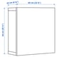 BESTÅ wall-mounted cabinet combination, white/Sindvik white clear glass ...
