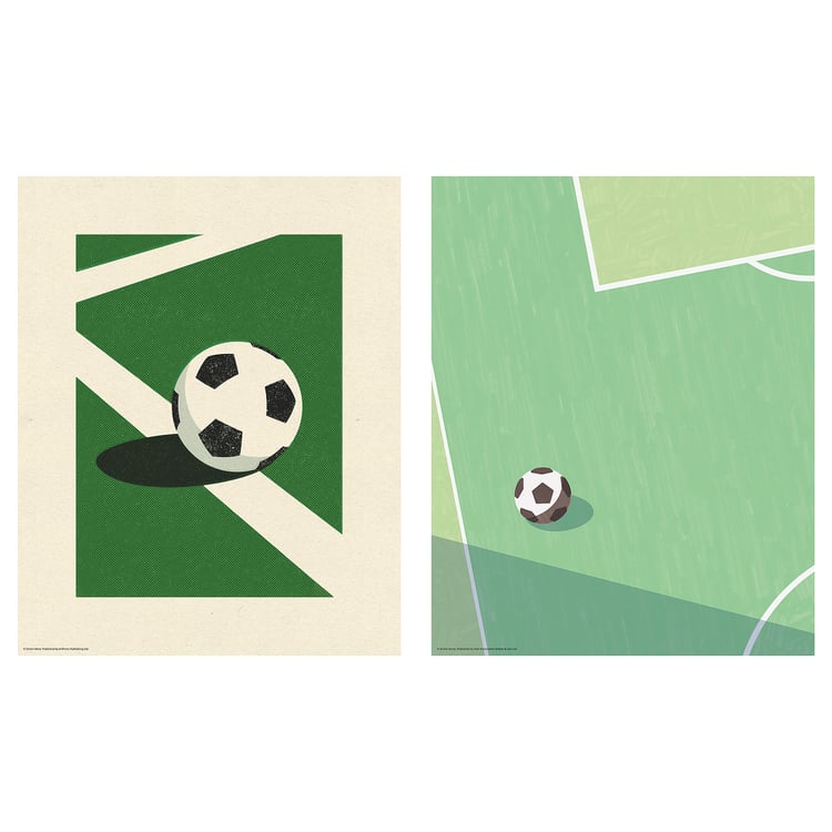 BILD poster, football match, 8x10" - IKEA