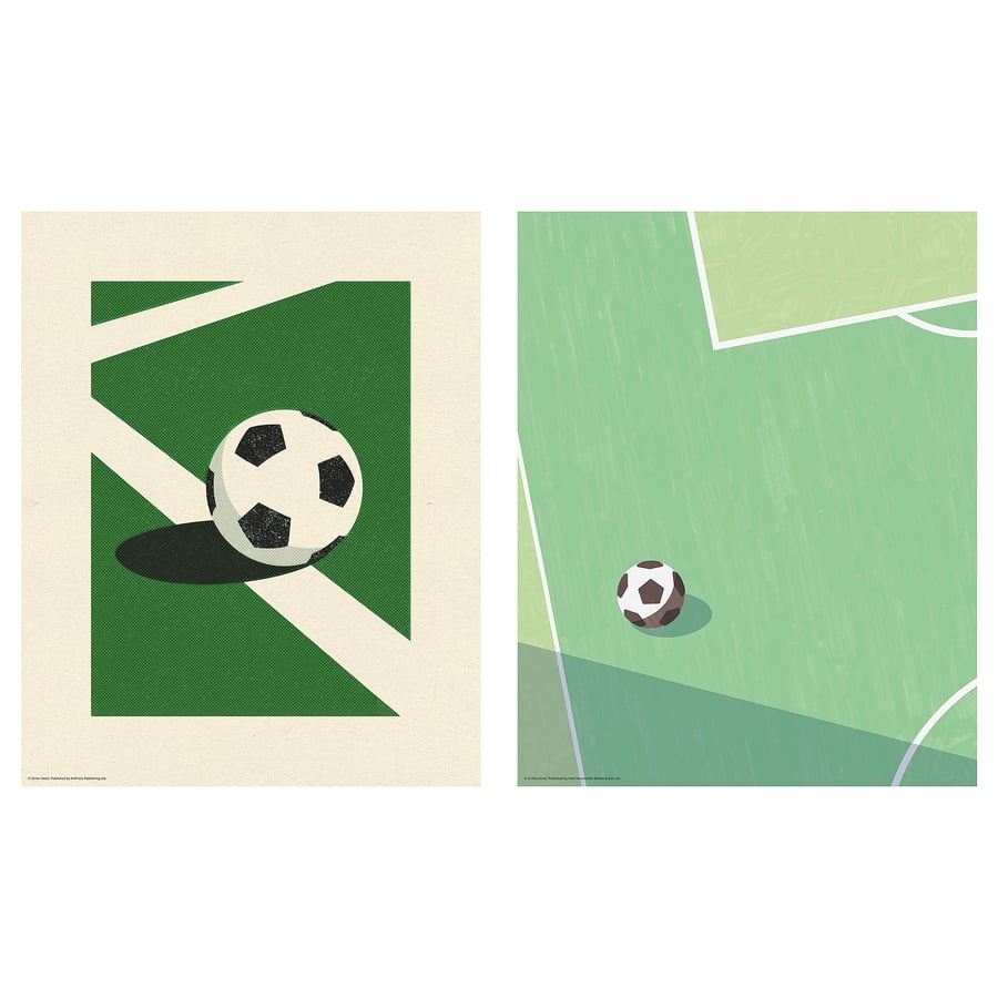 BILD poster, football match, 8x10" - IKEA