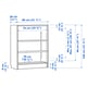 BILLY bookcase, black oak effect, 311/2x11x413/4" - IKEA