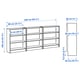 BILLY bookcase combination, white, 941/2x11x413/4" - IKEA