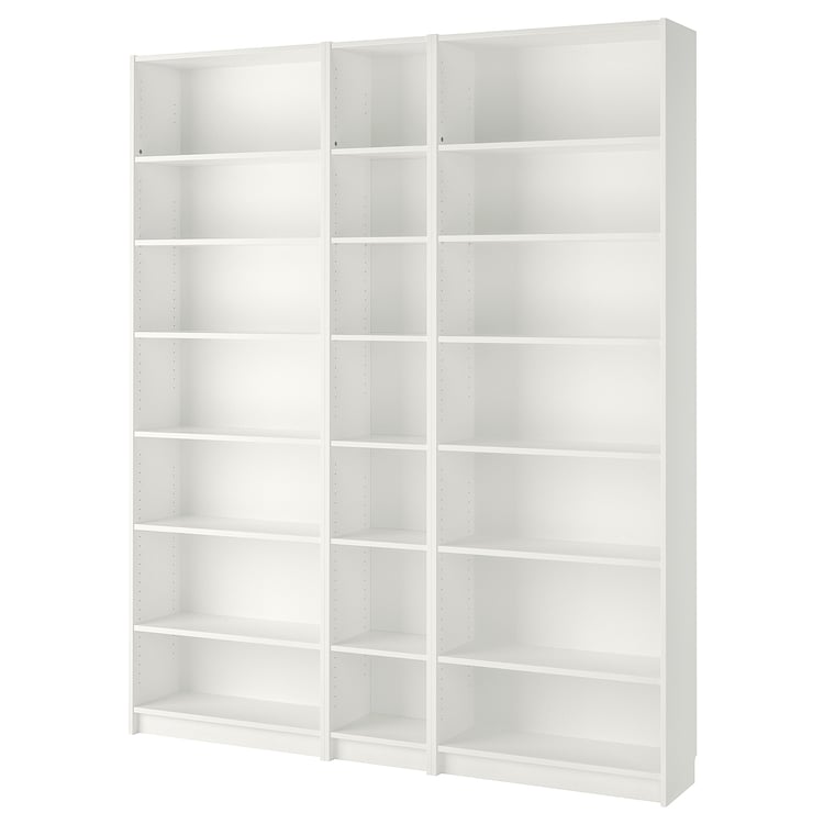 BILLY bookcase, white, 783/4x11x931/4" - IKEA