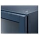 BILLY Bookcase with glass doors, dark blue, 31 1/2x11 3/4x79 1/2" - IKEA