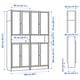 BILLY / OXBERG bookcase+height extension & doors, oak effect, 63x113 ...