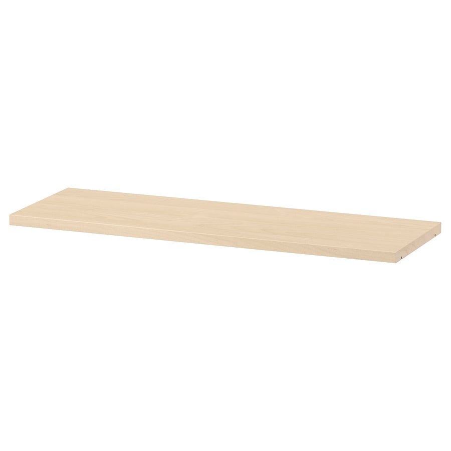 BILLY shelf, birch effect, 30x10" - IKEA