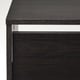 BISSA shoe cabinet with 2 compartments, black-brown, 191/4x11x365/8" - IKEA