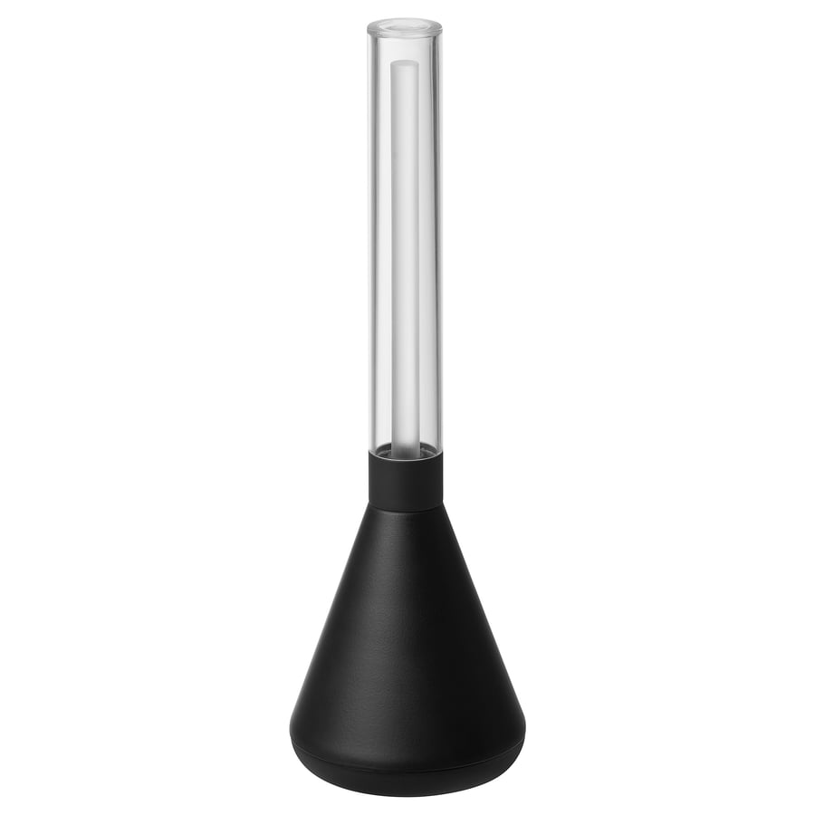 BJÖRKSPIREA LED decorative light, black tube-shaped - IKEA