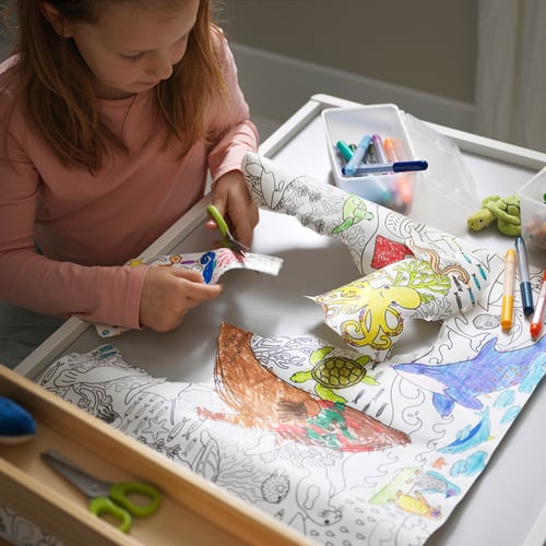 BLÅVINGAD Coloring roll, 394" - IKEA