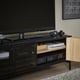 BOASTAD TV unit, black/oak veneer, 473/4x165/8x173/4" - IKEA