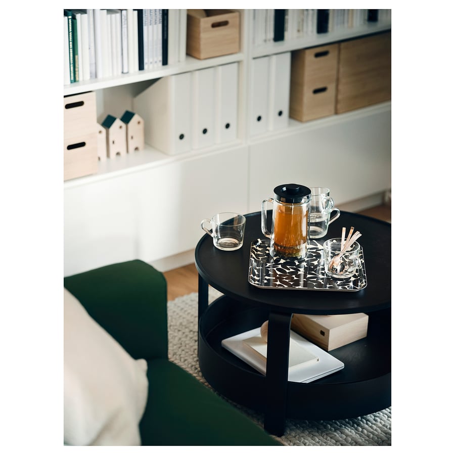 BORGEBY Coffee table, black, 271/2" - IKEA