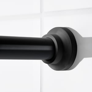 BOTAREN Shower curtain tension rod, black, 47-79" - IKEA