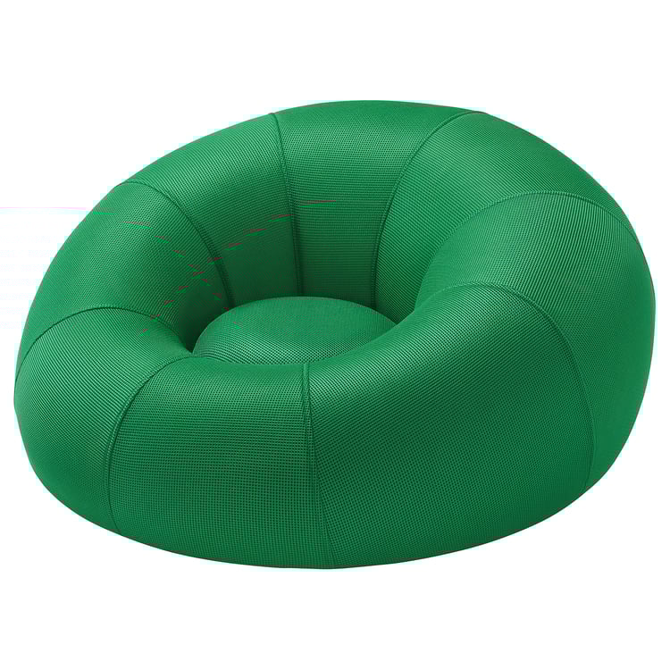 BRÄNNBOLL inflatable gaming lounge chair, bright green - IKEA