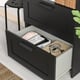 BRIMNES Bookcase, black, 23 5/8x74 3/4" - IKEA