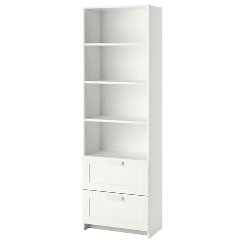 BRIMNES bookcase, white, 235/8x743/4" - IKEA
