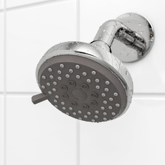 BROGRUND bath/shower set thermostatic faucet, chrome plated - IKEA
