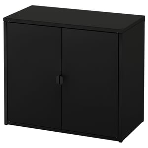 BROR Cabinet with 2 doors, black - IKEA