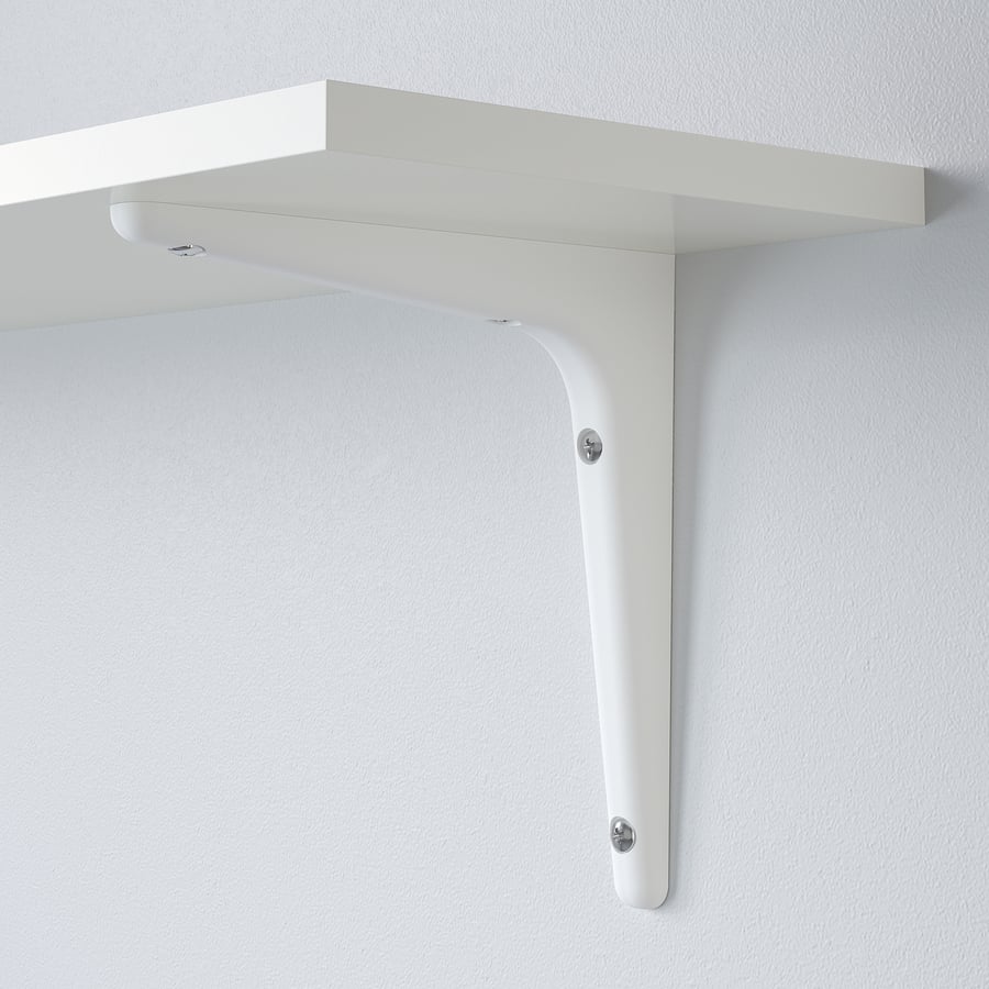 BURHULT / SIBBHULT wall shelf, white/white, 231/4x77/8" - IKEA