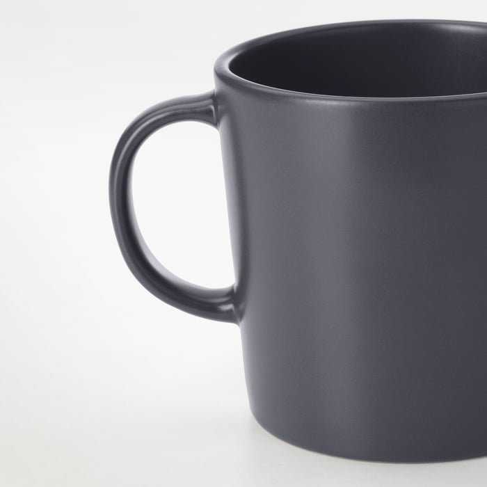 DINERA mug, dark gray, 10 oz - IKEA