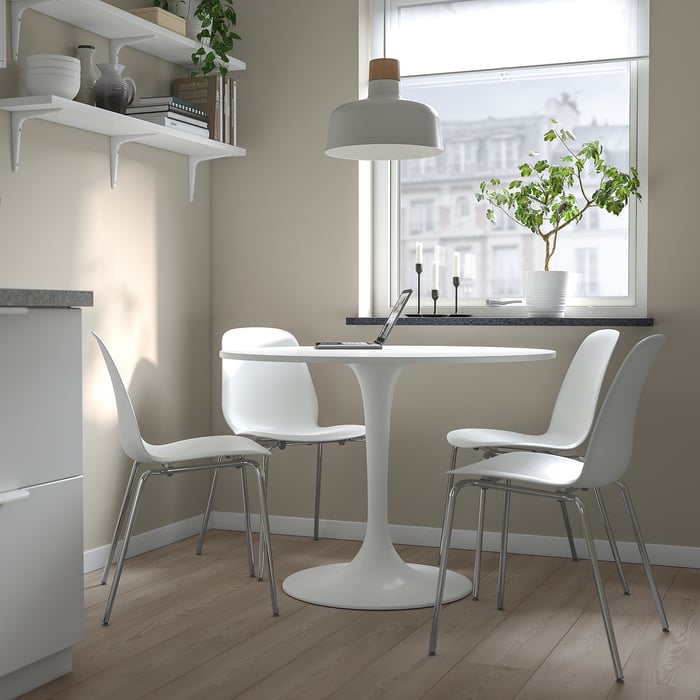 DOCKSTA table, white/white, 401/2" - IKEA