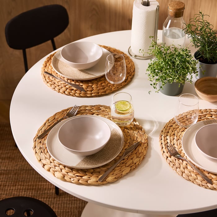 DOCKSTA table, white/white, 401/2" - IKEA