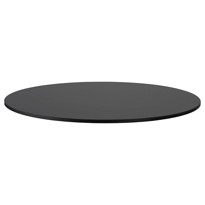 DOCKSTA tabletop, black, 41" - IKEA