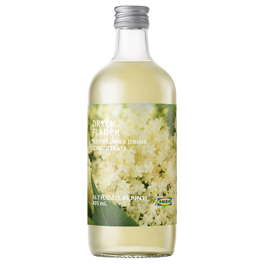 DRYCK FLÄDER elderflower syrup, 17 oz - IKEA