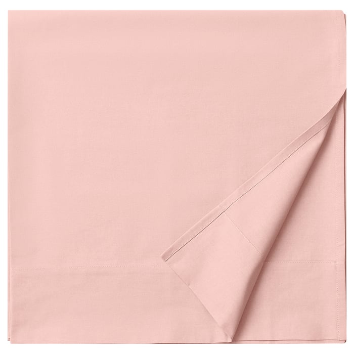 DVALA flat sheet, light pink, Queen - IKEA