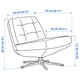 DYVLINGE swivel chair, Kelinge black - IKEA