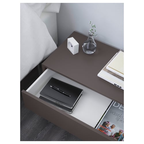 EKET Cabinet with 2 drawers, dark gray, 271/2x133/4x133/4" - IKEA