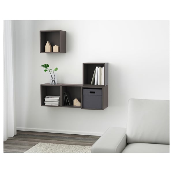 EKET wall-mounted cabinet combination, dark gray, 413/8x133/4x471/4" - IKEA