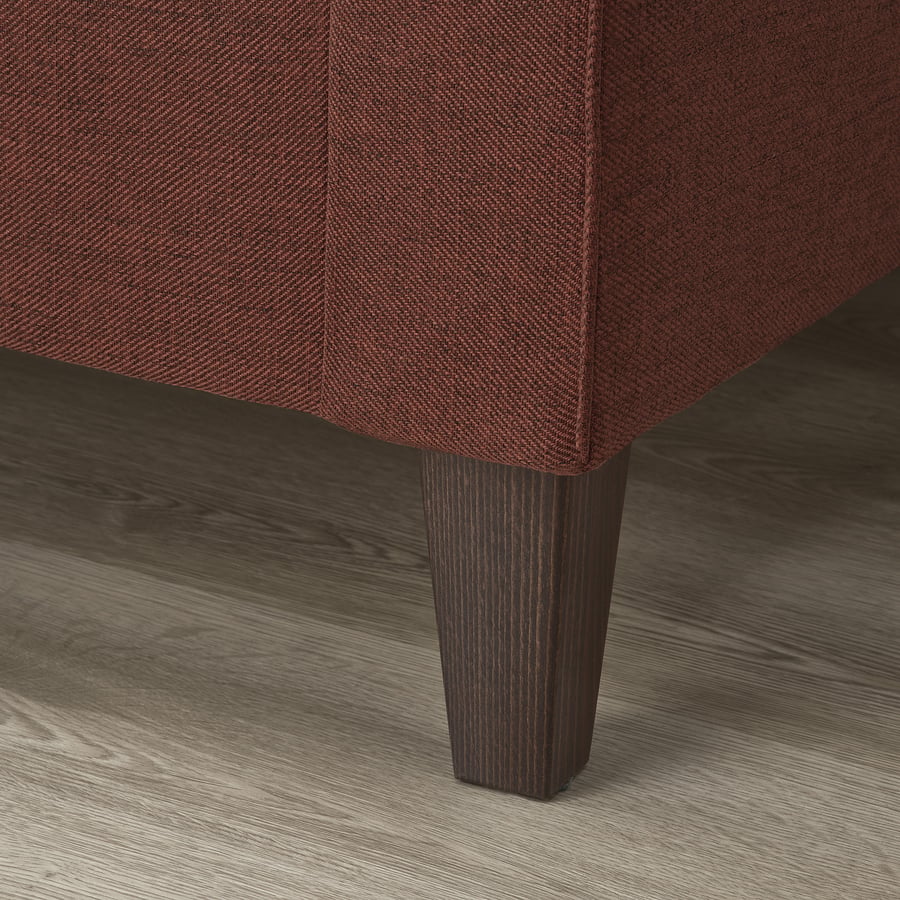 EKHOLMA corner sofa, 4-seat with open end, Kilanda brown-red - IKEA