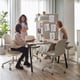 ELLOVEN whiteboard/noticeboard with casters, white, 271/2x707/8" - IKEA