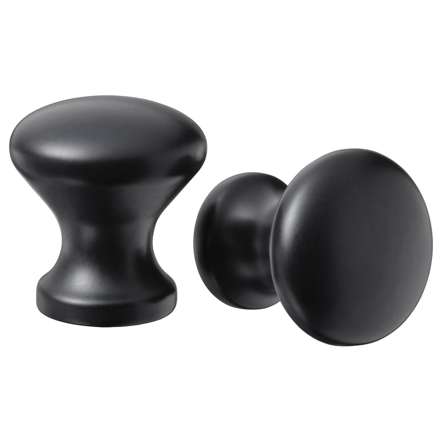 ENERYDA knob, black, 13/16" - IKEA