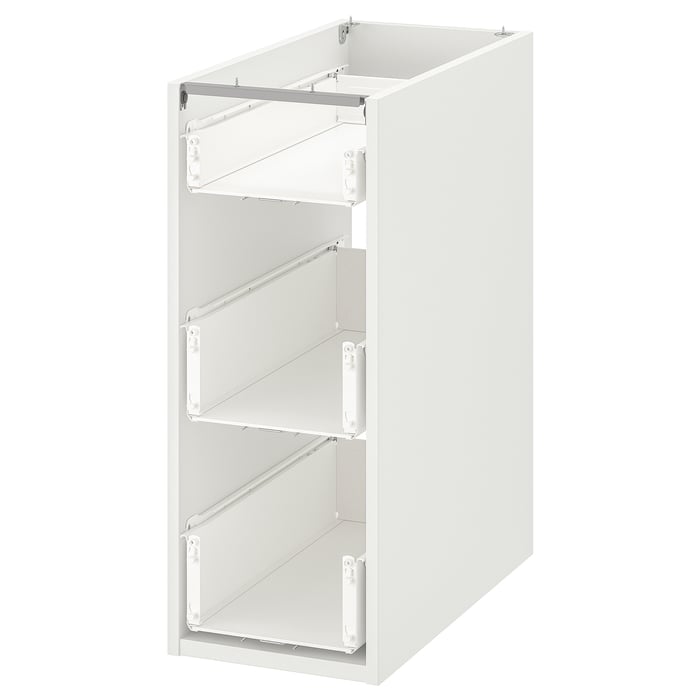 ENHET Base cabinet with 3 drawers , white, 12x24x30" - IKEA