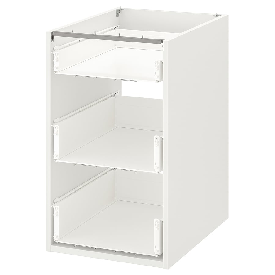 ENHET Base cabinet with 3 drawers , white, 18x24x30" - IKEA