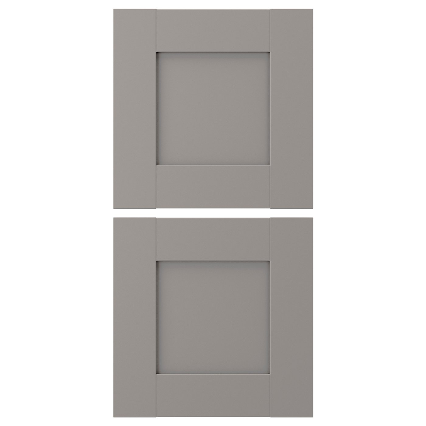 ENHET drawer front, gray frame, 12x12" - IKEA