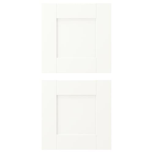 ENHET drawer front, white frame, 12x12" - IKEA