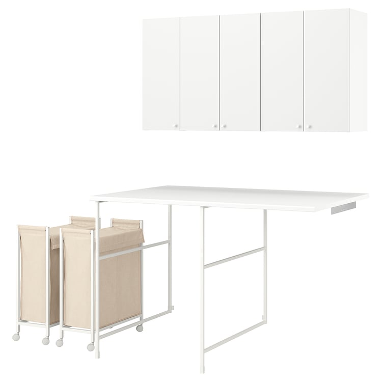 ENHET laundry, white, 601/2x34x841/2" - IKEA US