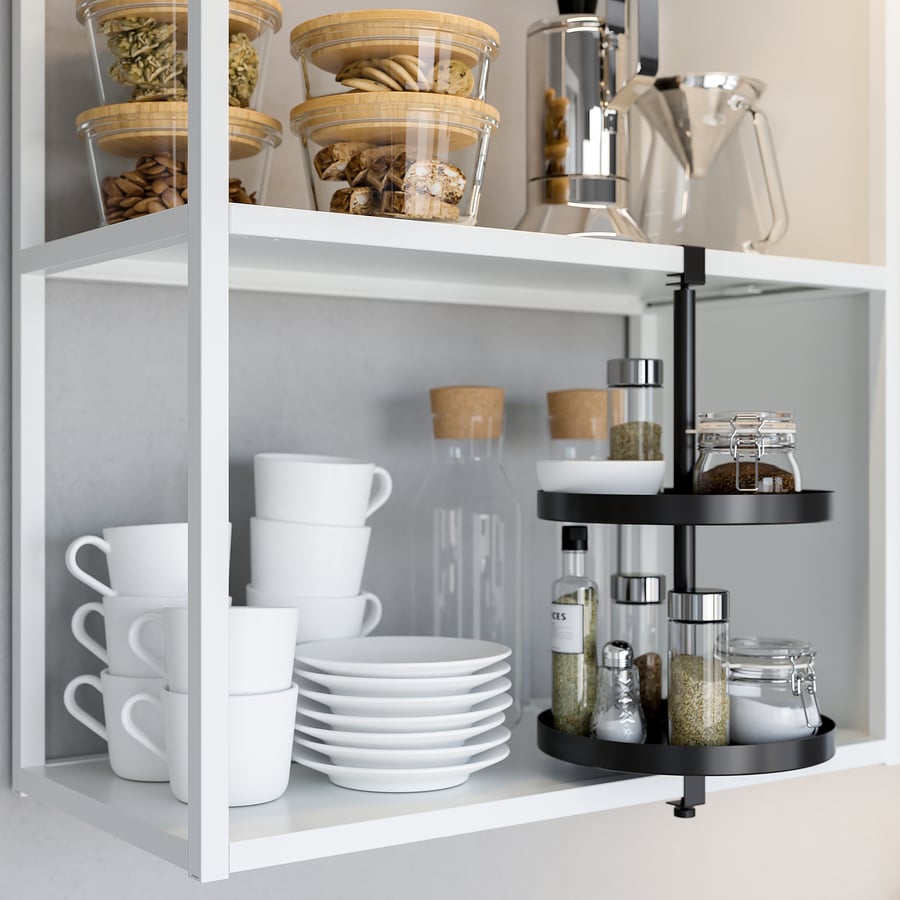 ENHET swivel shelf, anthracite, 16x8" - IKEA