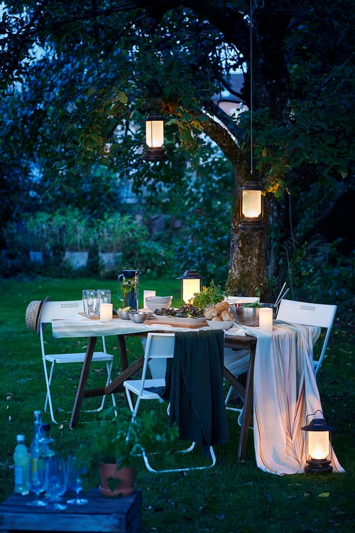 FEJAN Chair, outdoor, white foldable white - IKEA