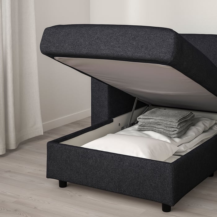 FINNALA chaise, Tallmyra black/gray - IKEA
