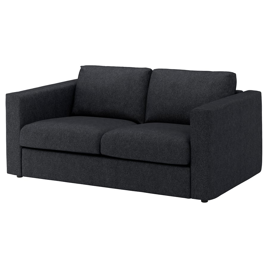 FINNALA cover for loveseat, Tallmyra black/gray - IKEA