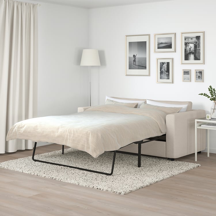 FINNALA sleeper sofa, Gunnared beige - IKEA